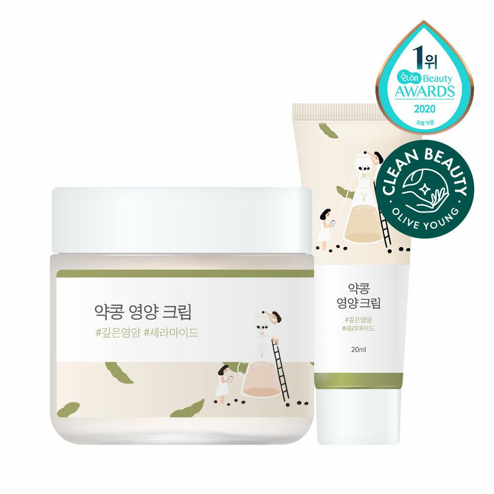 ROUND LAB Soybean Nourishing Cream 80mL (Free Gfit: Soybean Nourishing ...